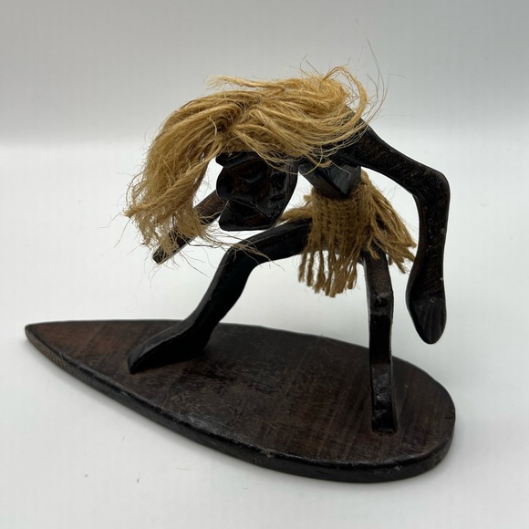 Unk | Accents | Hand Carved Polynesian Primitive Figure Hawaiian Native ...